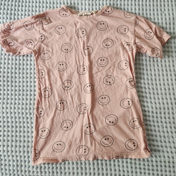 Dresses | Indy Pippa Dress Pink Smiley Face Tshirt 3t | Poshmark